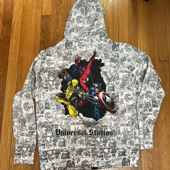 Universal | Jackets & Coats | Marvel Universal Studios Zip Up Unisex ...